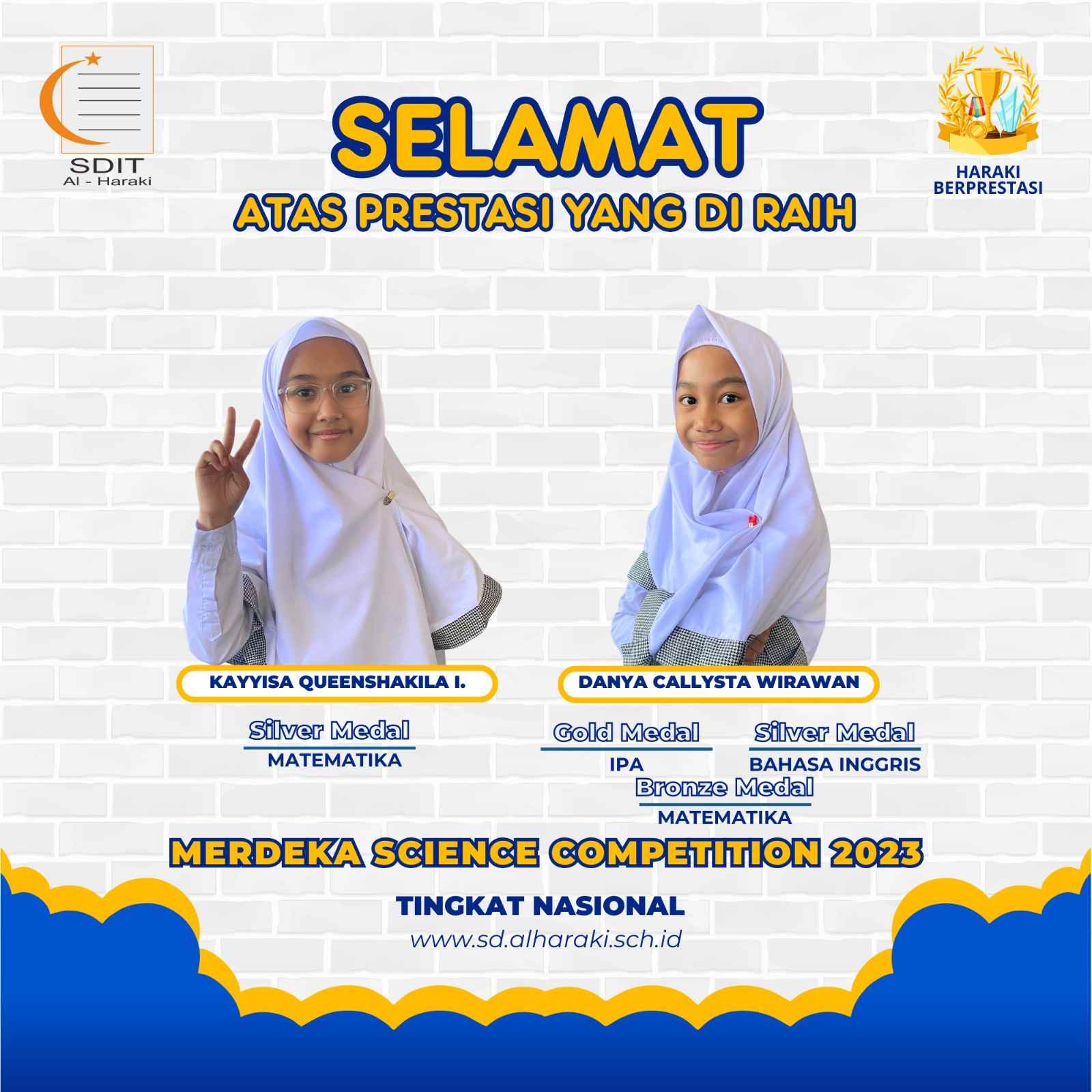 Danya Callysta Wirawan dan Kayyisa Queenshakila Berhasil Menorehkan ...